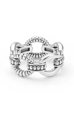 Lagos Sterling Link Ring