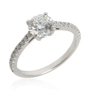 Tiffany & Co. 0.91 Ct Round Brilliant Diamond Novo Engagement Ring