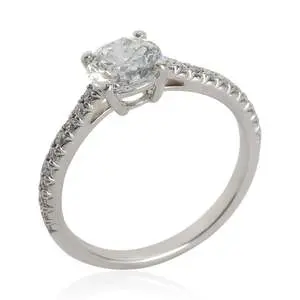 Tiffany & Co. 0.91 Ct Round Brilliant Diamond Novo Engagement Ring
