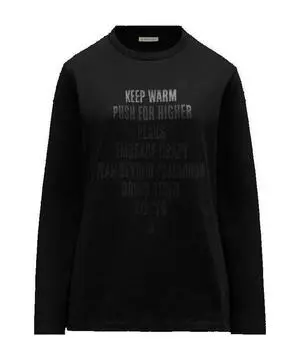 Moncler Shiny Graphic T-shirt - Black