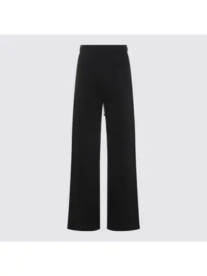 Max Mara Bali Wide-leg Drawstring Pants - Black