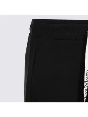 Max Mara Bali Wide-leg Drawstring Pants - Black