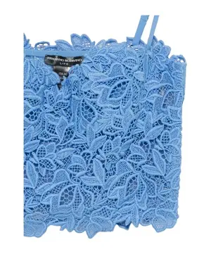Ermanno Scervino Lace-overlay Bustier Top