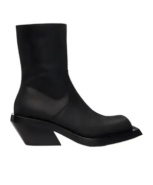 Camper Quetal Square Toe Zip-up Boots