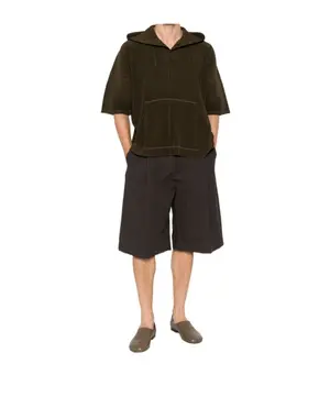 Issey Miyake Homme Plissé Plissé-effect Drawstring Hoodie