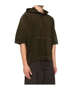 Issey Miyake Homme Plissé Plissé-effect Drawstring Hoodie