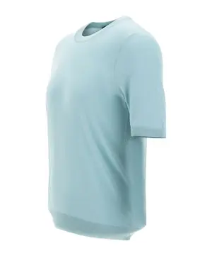 GRAN SASSO Short-sleeve Crew Knitted Sweater