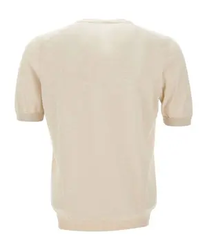 GRAN SASSO Short Sleeve Crew Neck Knitted Top