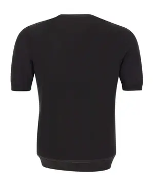 GRAN SASSO Crew Neck Short-sleeve Sweater