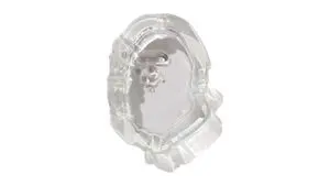 A BATHING APE Ape Head Glass Ashtray - Clear