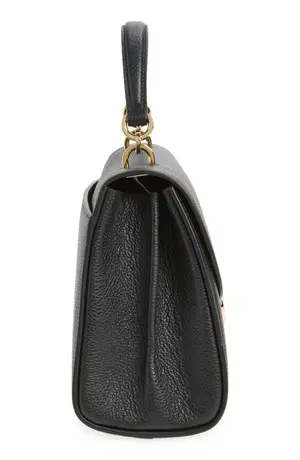 FERRAGAMO Medium Double Gancini Leather Top Handle Bag