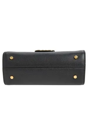 FERRAGAMO Medium Double Gancini Leather Top Handle Bag