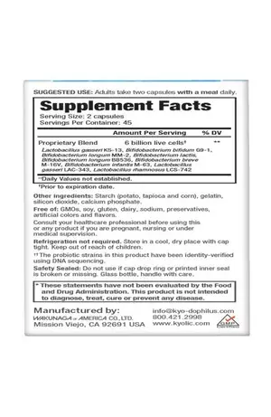 KYO-DOPHILUS Multi 9 Probiotic, Strong Gut Health Balance And Support