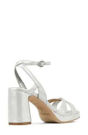 DONALD PLINER Pheebee Platform Sandal - Silver