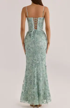 House Of Cb Naima Hand-beaded Maxi Dress
