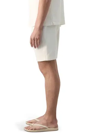 Mango Slim Fit Cotton Waffle Pull-on Shorts