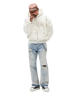 REPRESENT Owners Zip Through Logo Hoodie