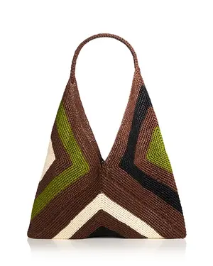 A.L.C. Sid Crochet Hobo Bag - Chocolate