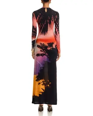 Rabanne Second Skin Jersey Maxi Dress