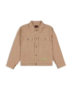 PLEASURES Cat Mirror Stripe Trucker Jacket