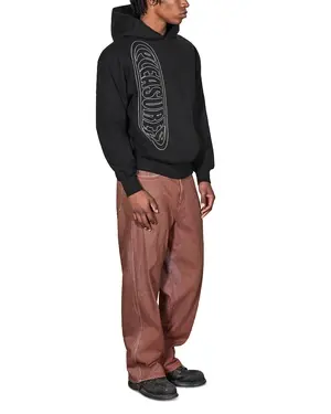 PLEASURES Ellipse Logo Graphic Hoodie