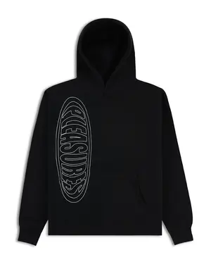 PLEASURES Ellipse Logo Graphic Hoodie