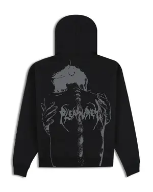 PLEASURES Spine Graphic Full Zip Hoodie