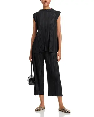 Issey Miyake Mellow Pleats Sleeveless Top