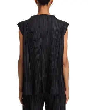 Issey Miyake Mellow Pleats Sleeveless Top