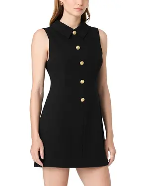 French Connection Azra Sleeveless Collar Mini Dress