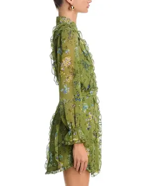 Cinq À Sept Estelle Windswept Floral Dress