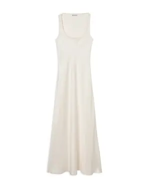 RÓHE Scoop Neck Satin Dress
