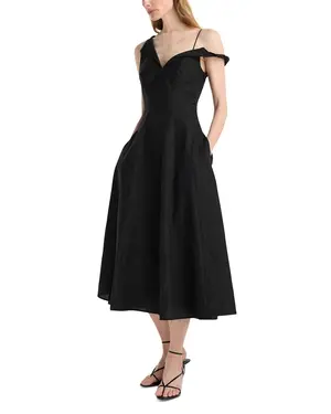 RÓHE Twisted Shoulder Dress