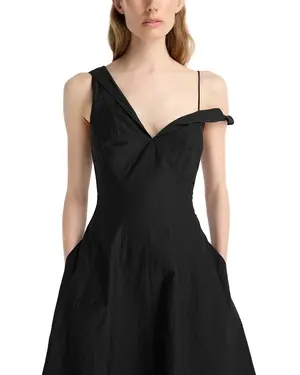 RÓHE Twisted Shoulder Dress