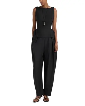 RÓHE Deconstructed Collar Top