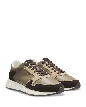 BOSS By Hugo Vinston Runner Sneaker - Open Brown