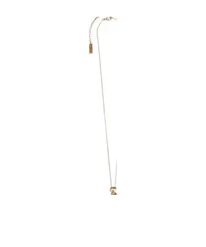 Saint Laurent Monogram Twist Pendant Necklace - Yellow