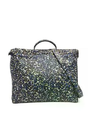 Fendi 2016 Peekaboo Leather Briefcase - Blue