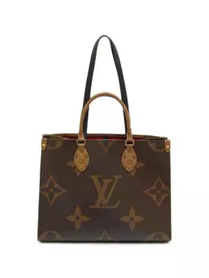 LOUIS VUITTON Monogram Giant Reverse Onthego Tote Bag - Brown