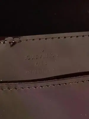 LOUIS VUITTON Louise Clutch Bag With Chain Strap