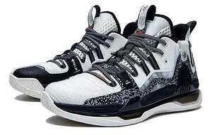 361 DEGREES X Three-body Ag1 Pro Sneakers - White/black/silver