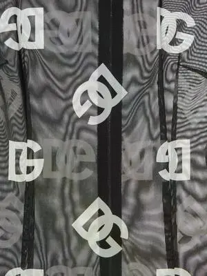 Dolce & Gabbana Logo-print Mesh Midi Dress