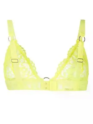 Stella McCartney Floral-lace Ring-hardware Bra