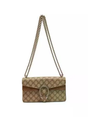 Gucci Dionysus Gg Supreme Shoulder Bag - Neutrals