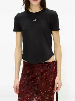 ANN DEMEULEMEESTER Cotton Embroidered Logo T-shirt