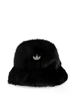 Adidas Faux Fur Bucket Hat - Black