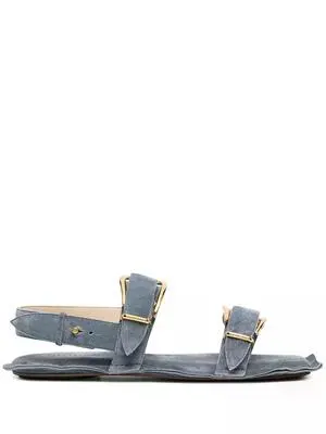 NANUSHKA Nanushka Raw-Cut Edge Leather Sandals