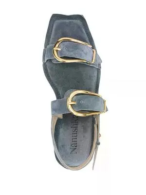 Nanushka Raw-cut Edge Leather Sandals