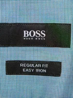 BOSS Eliott Micro-houndstooth Pattern Shirt