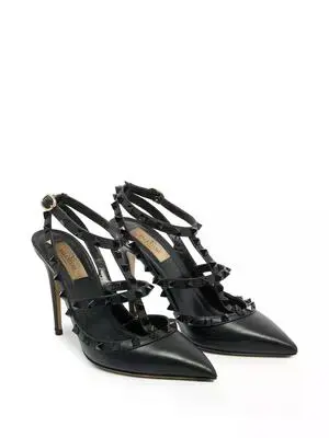 Valentino Garavani Rockstud Cage Pumps - Black